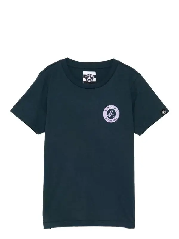 AGNES B. Logo-print T-shirt - Blue