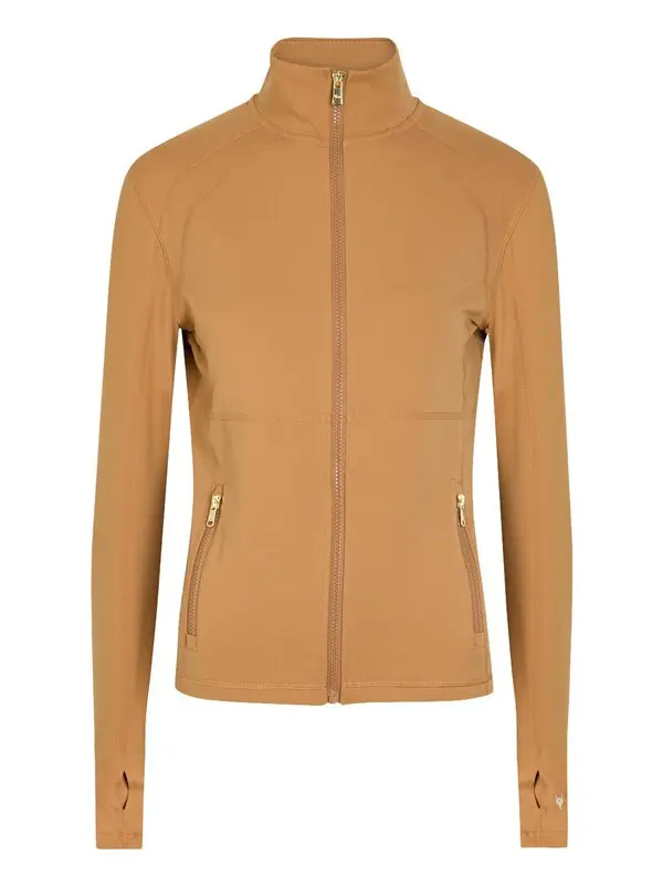 NOW YOU LIVE Clayton Stretch-jersey Jacket - Light Brown