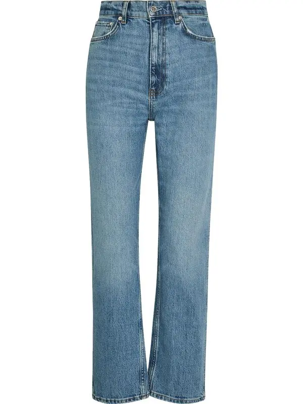 ANINE BING Jane Slim-leg Jeans - Blue