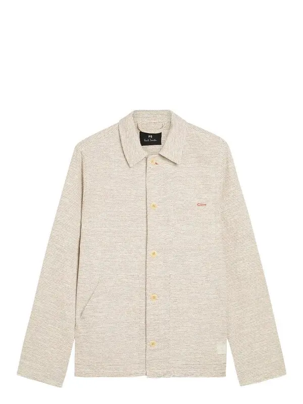 Paul Smith Woven Cotton-blend Overshirt - Ecru
