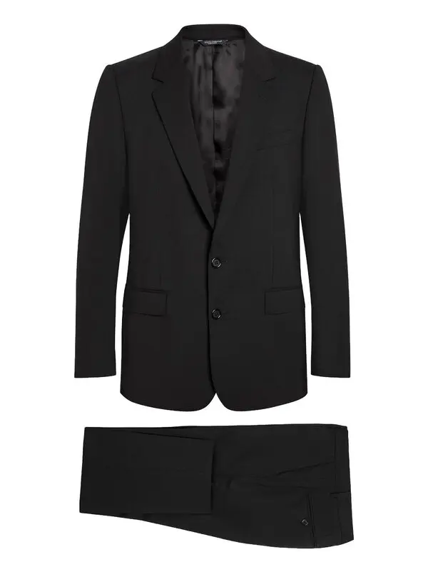 Dolce & Gabbana Martini Stretch-wool Suit - Black