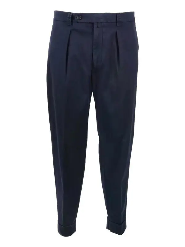 BERWICH Pleated Tailored Trousers - Blue