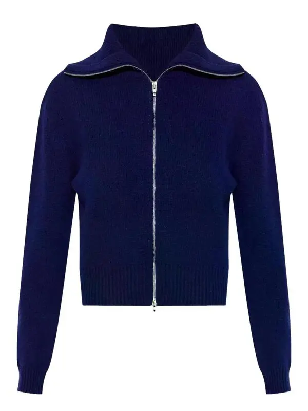 JIL SANDER Wide-collar Cardigan - Blue