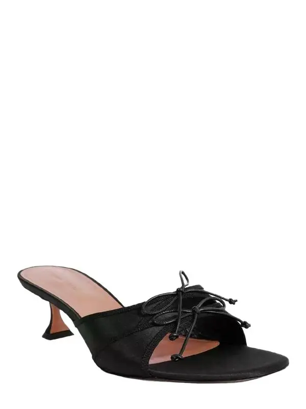 Amina Muaddi Eleonora Bow-detail Sandals - Black