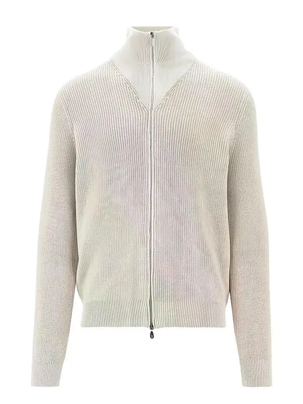 Brunello Cucinelli Zip-up Cardigan - Neutrals