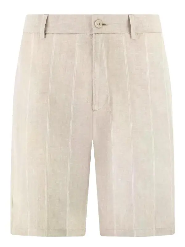 Boggi Milano Striped Bermuda Shorts - Neutrals