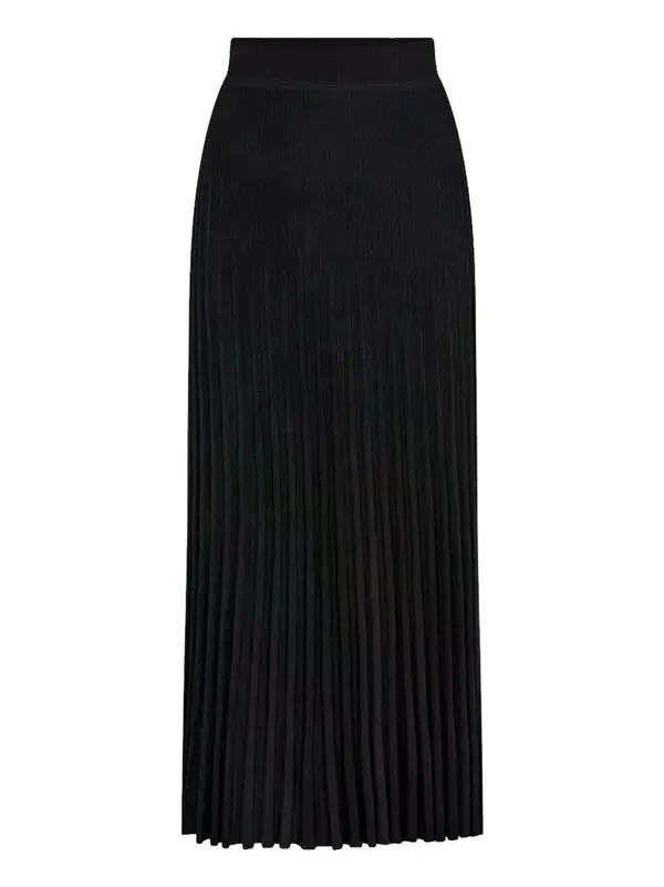 N.peal Pleated Superfine Skirt - Black