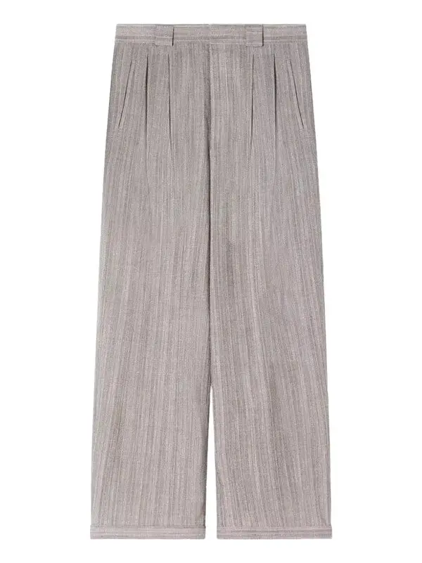 Emporio Armani Pleated Trousers - Neutrals