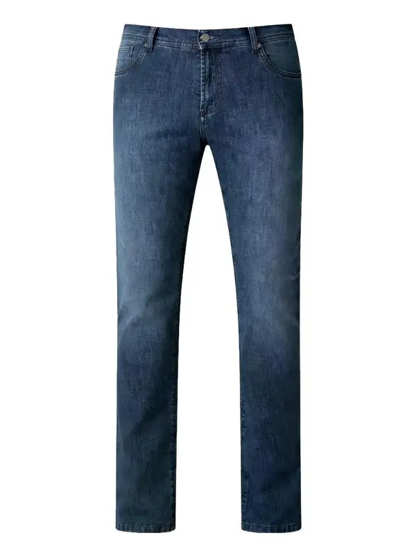 BRETT JOHNSON Straight-leg Denim Jeans - Blue
