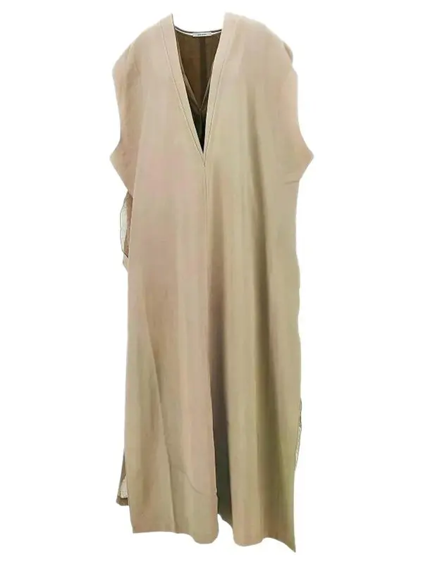 ENTIRE STUDIOS V-neck Maxi Dress - Neutrals
