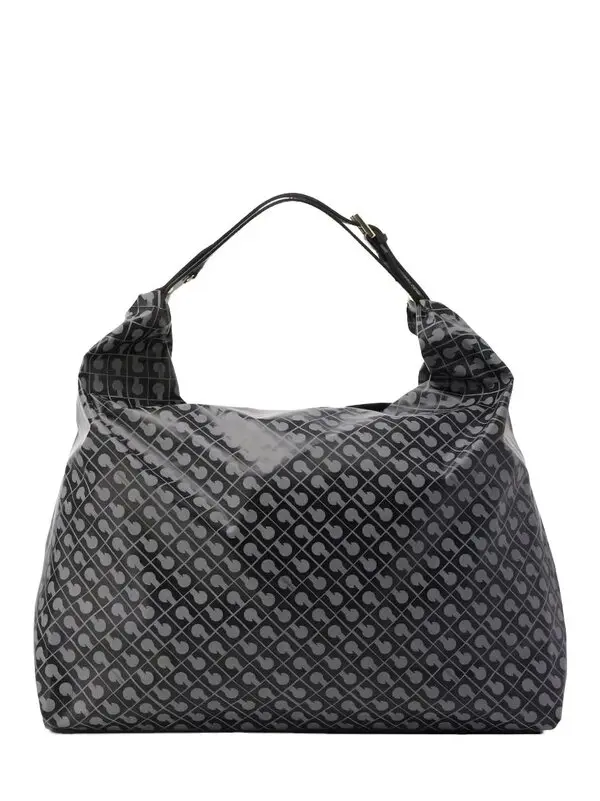 GHERARDINI Printed Leather Shoulder Bag - Black