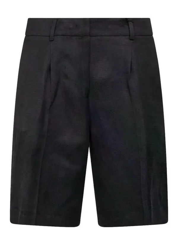 PT TORINO Pleated Shorts - Black