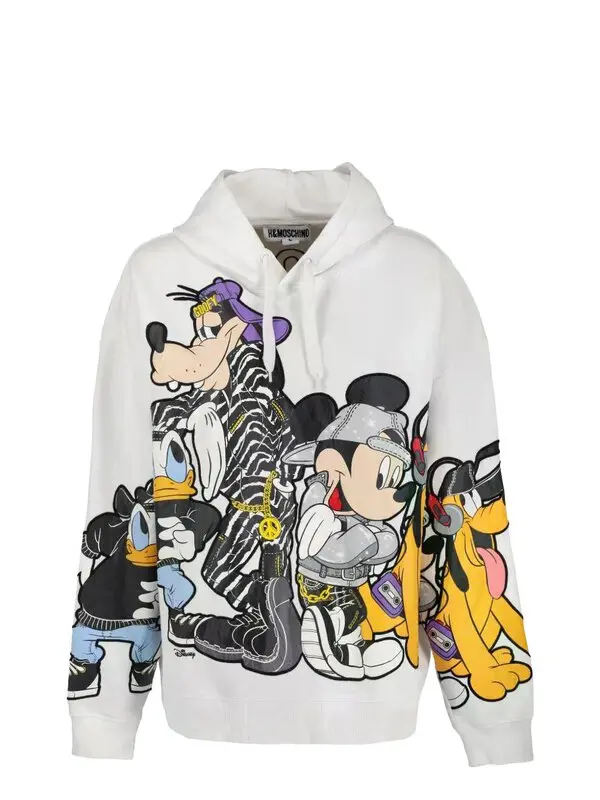 Moschino Graphic-print Hoodie - White
