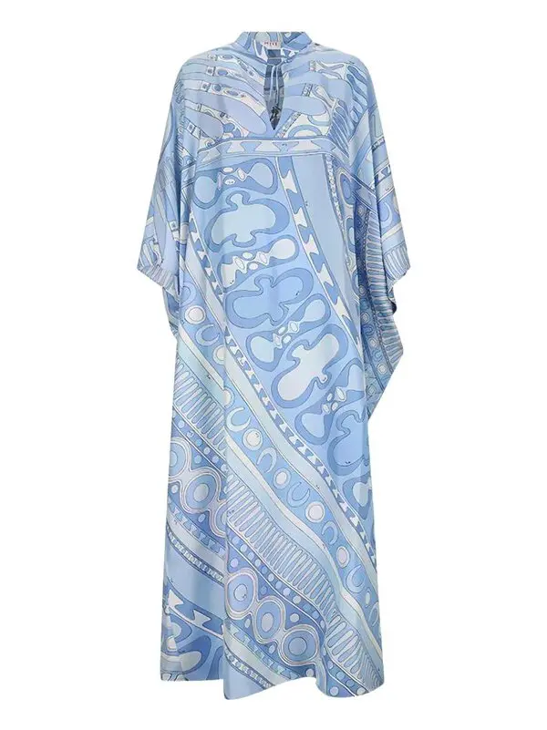 Emilio Pucci Printed Kaftan - Blue