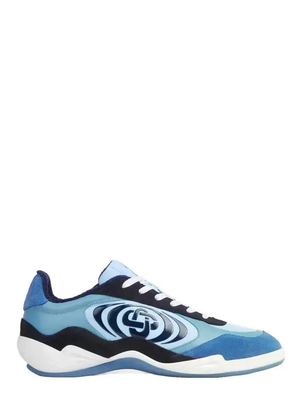 Casablanca Logo-detail Leather Sneakers - Blue