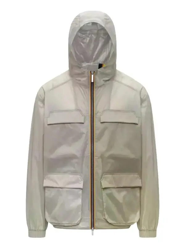 K-WAY Hooded Pocket Jacket - Neutrals