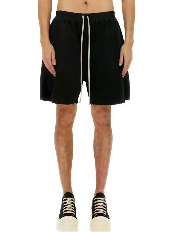 Rick Owens Cotton Shorts - Black