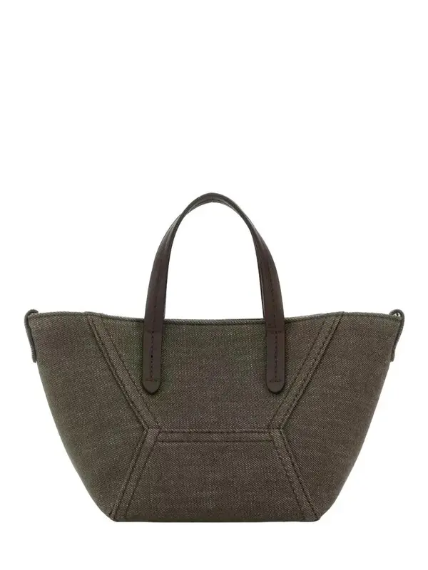 Brunello Cucinelli Top Handle Tote Bag - Green