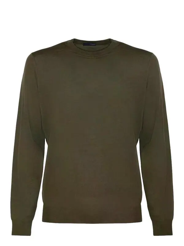DRUMOHR Knitted Crew Neck Jumper - Green