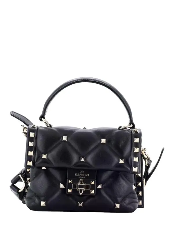 Valentino Garavani Candystud Top Handle Mini Satchel - Black
