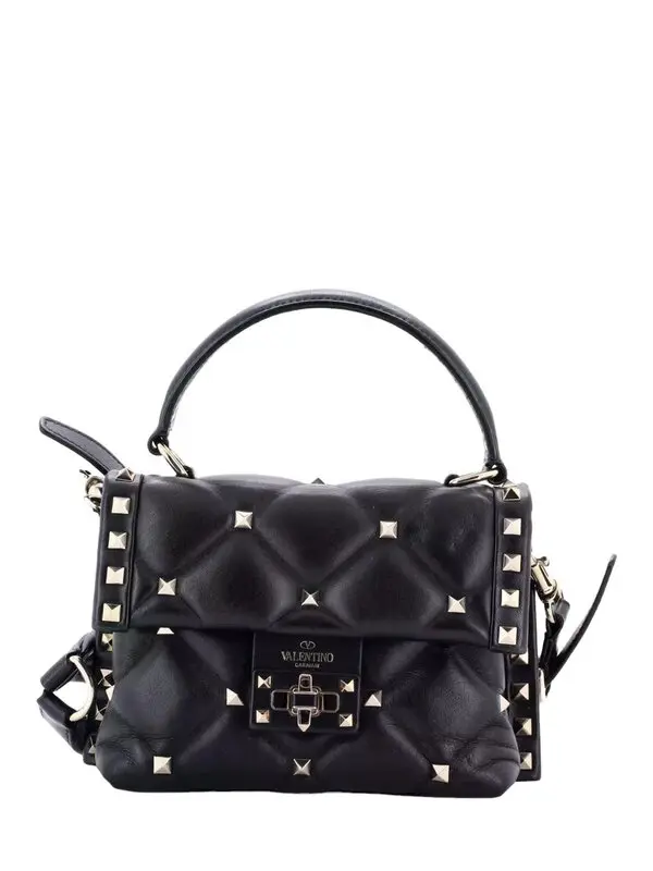 Valentino Garavani Candystud Top Handle Mini Satchel - Black