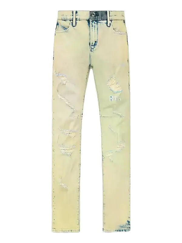 RtA Clayton Distressed-effect Jeans - Neutrals