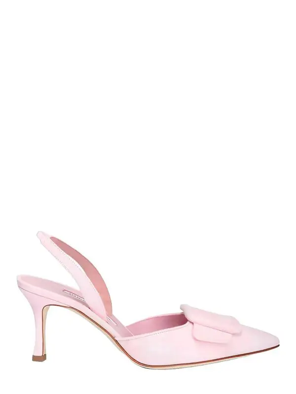 Manolo Blahnik Buckle Sling Sandals - Pink