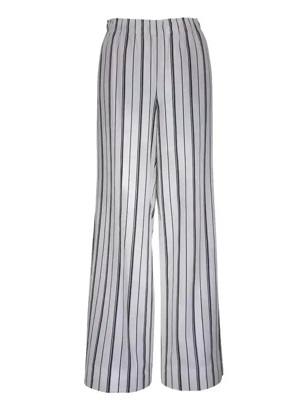 Vince Striped Trousers - White