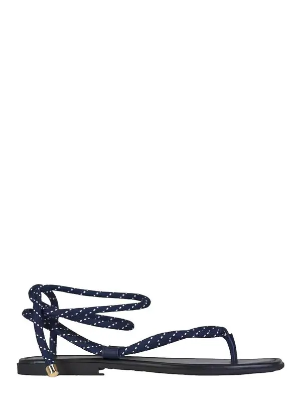 Veronica Beard Carmina Rope Detail Sandals - Blue