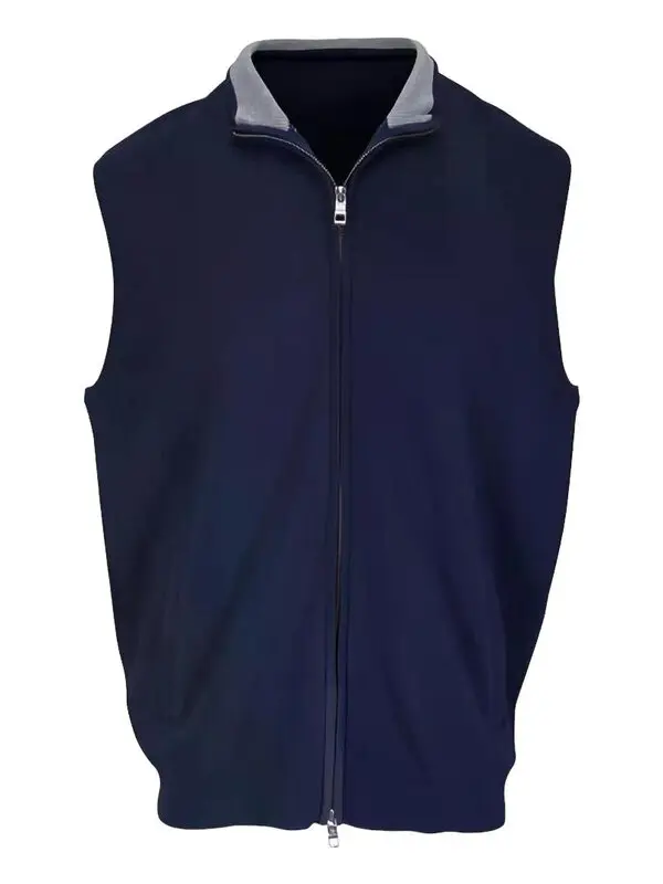 Peter Millar Coolspun Lite Zip-up Gilet - Blue