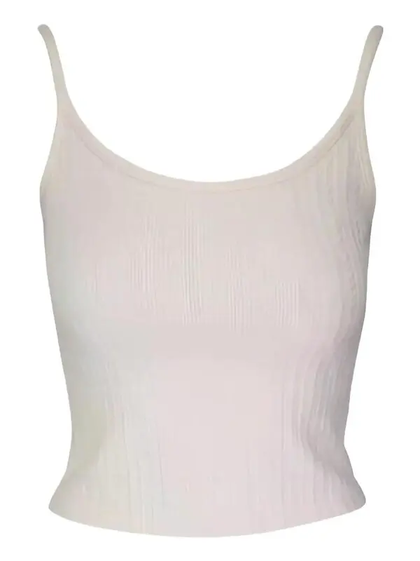 Veronica Beard Brodier Knit Tank Top - White