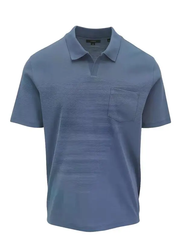 Vince Pocket Short-sleeve Polo Shirt - Blue