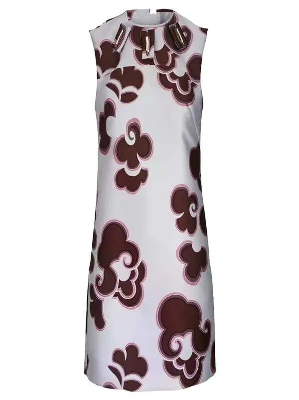 Dorothee Schumacher Embellished Floral Print Dress - White