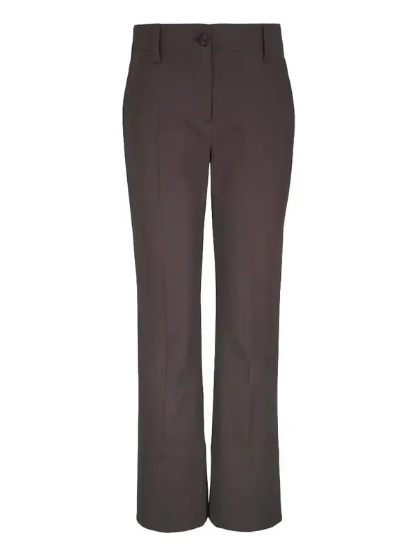 Brunello Cucinelli Button Tailored Trousers - Brown
