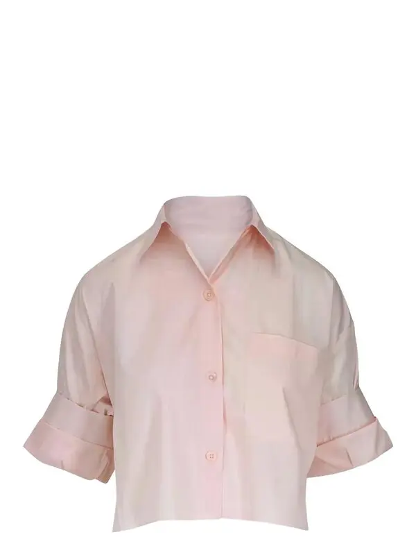 TWP Cuffed Blouse - Pink