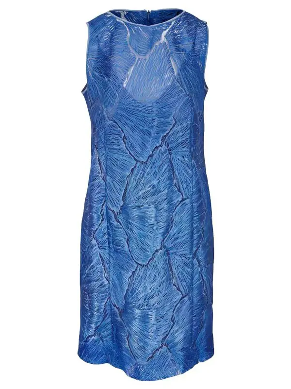 Akris Lace Mini Dress - Blue