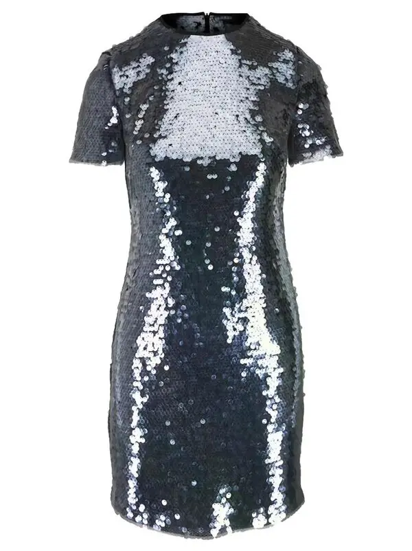 Akris Sequin-embellished Mini Dress - Blue