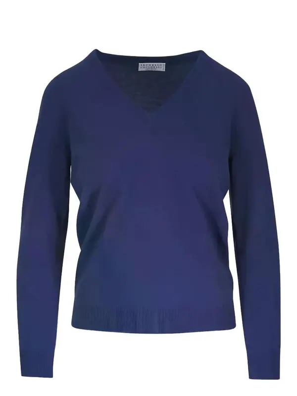 Brunello Cucinelli V-neck T-shirt - Blue