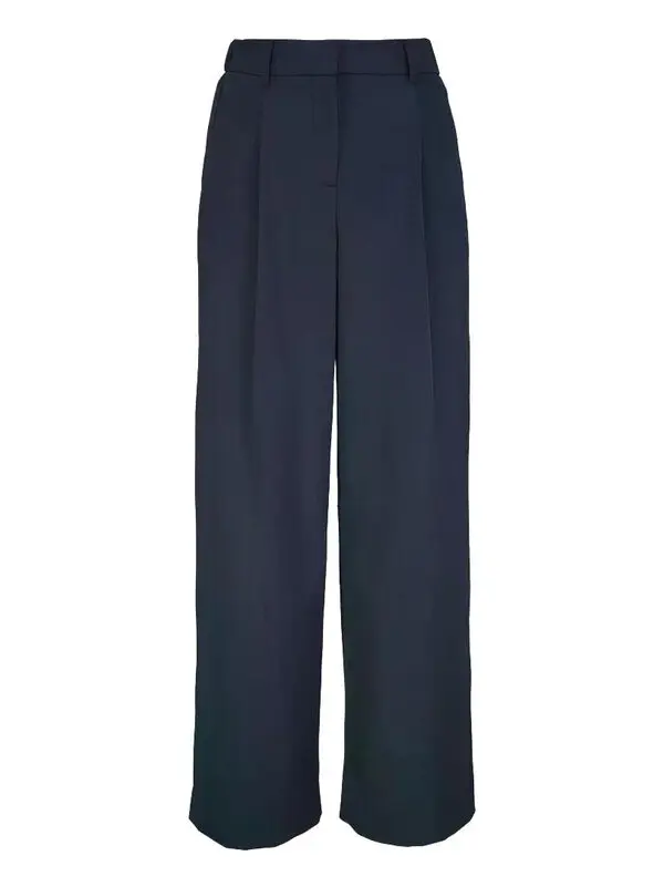 TWP Pleated Tailored Trousers - Blue