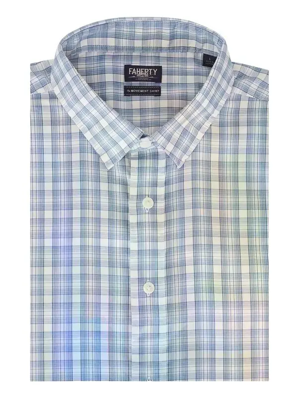Faherty Brand Checked Shirt - Blue