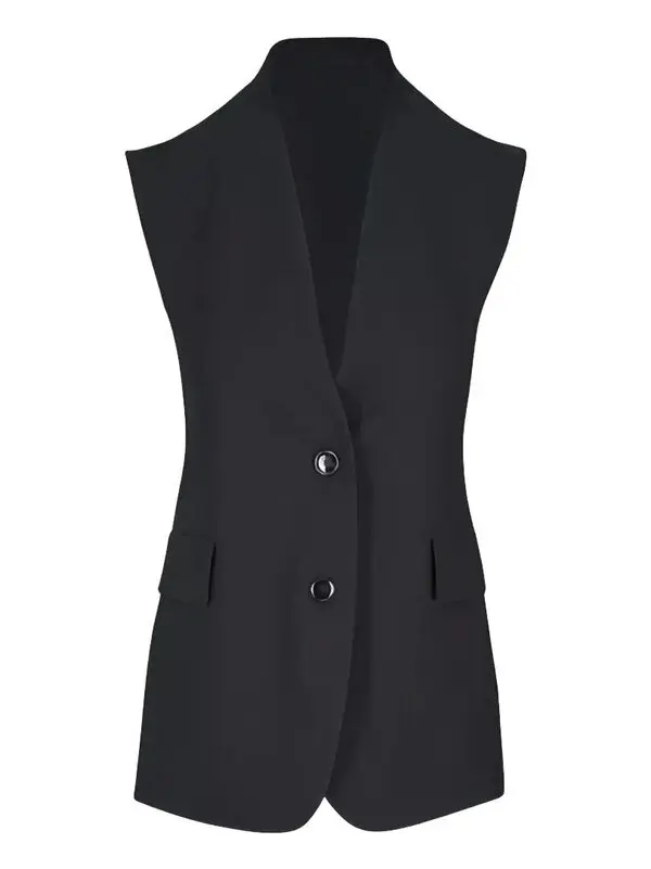 Akris Sleeveless Jacket - Black