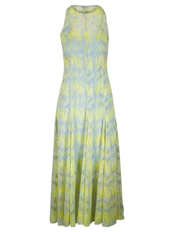 Akris Printed Midi Dress - Yellow