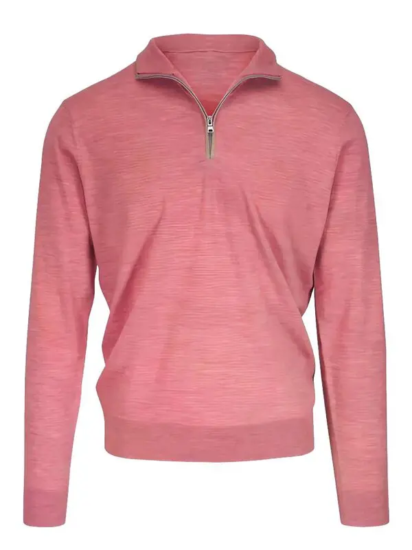 Peter Millar Excursionist Flex Quarter-zip Sweater - Pink