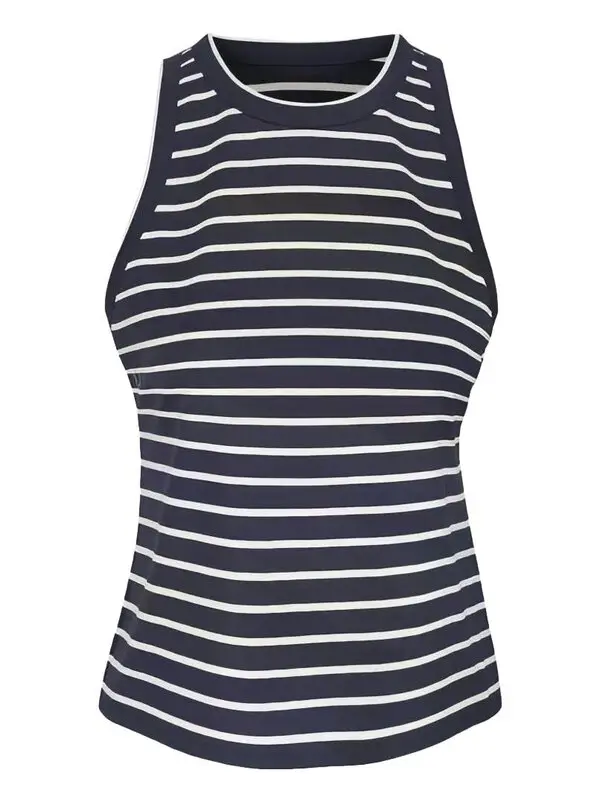 Lafayette 148 New York Striped Tank Top - Blue