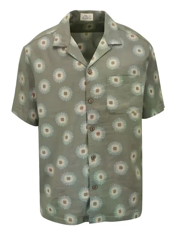 Faherty Brand Breeze Camp Floral Button Shirt - Green