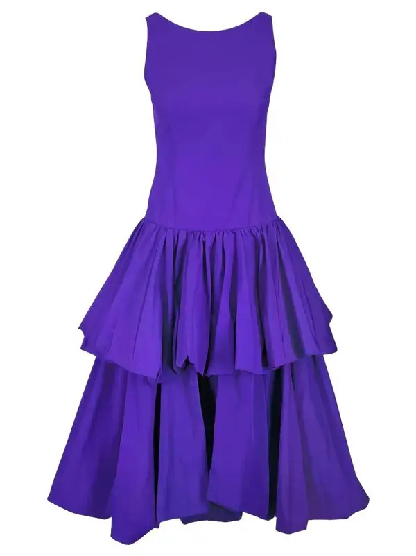 Akris Ruffled Midi Dress - Purple