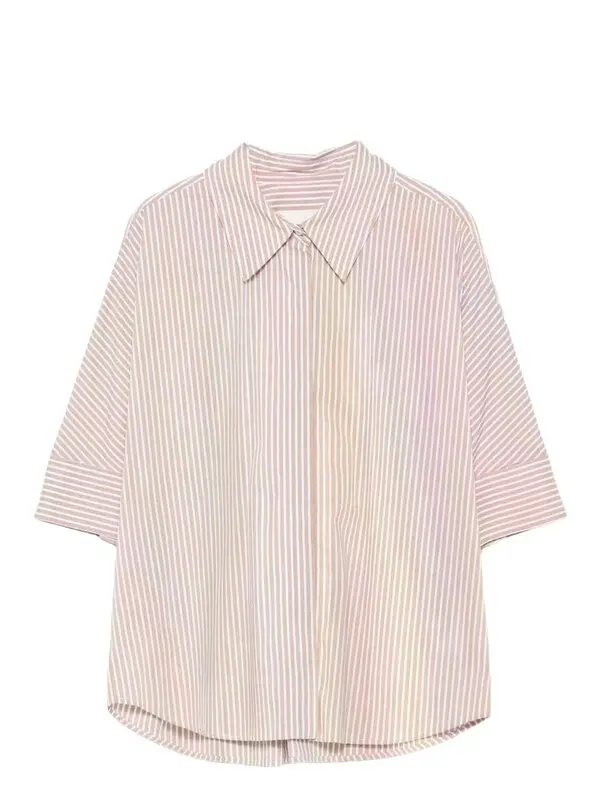 XACUS Striped Shirt - Brown