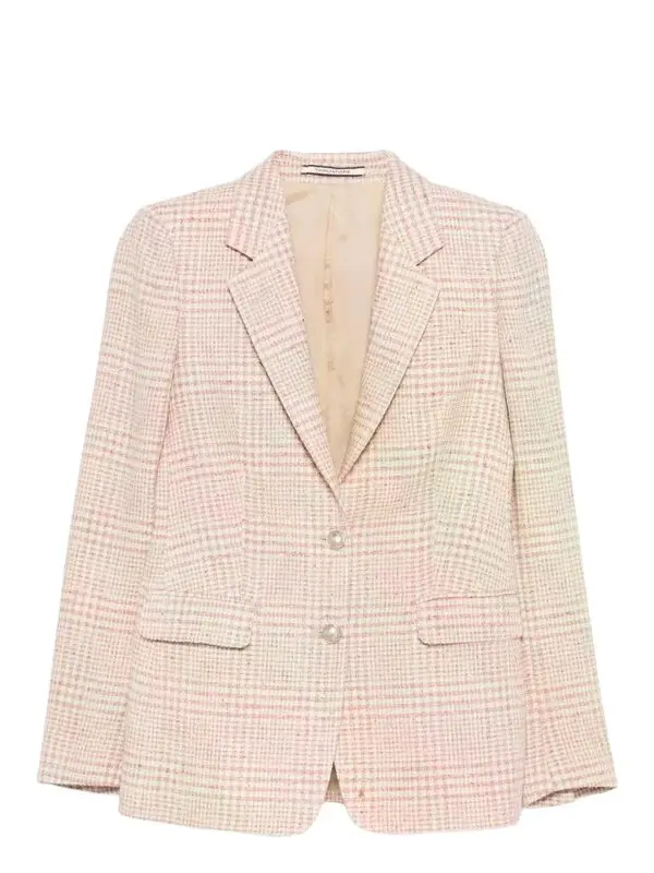 Tagliatore Checked Single-breasted Blazer - Neutrals