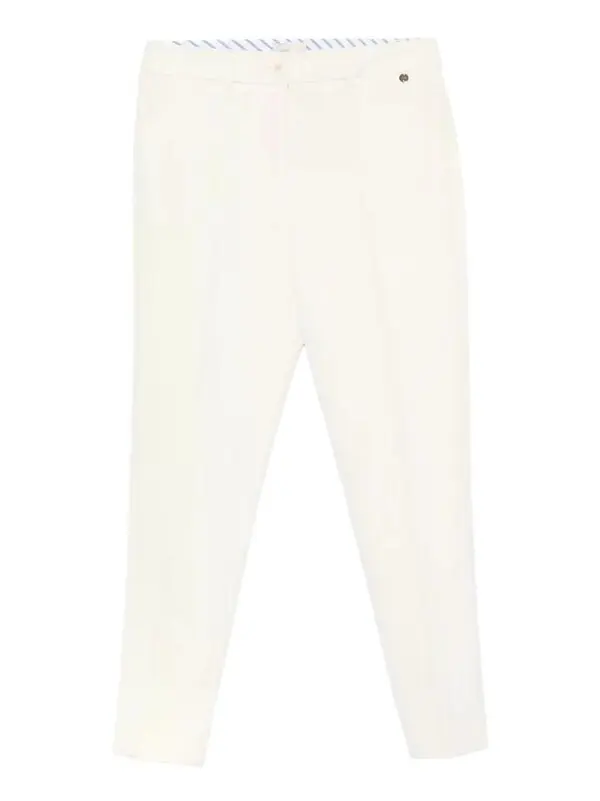Liu Jo Logo-plaque Trousers - Neutrals