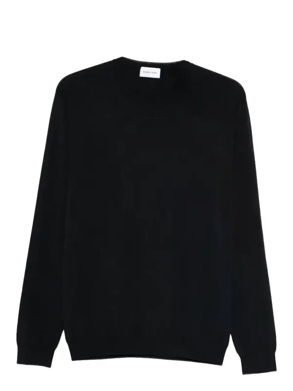 SCAGLIONE Crew-neck Long-sleeve Sweater - Blue